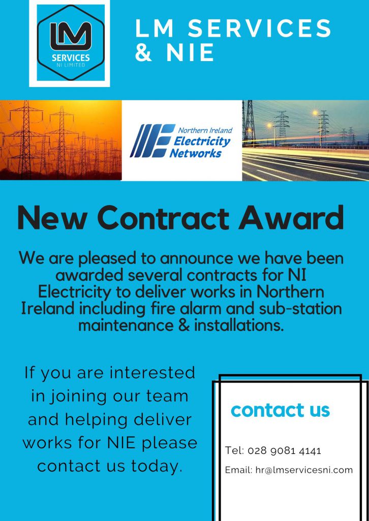NIE Contract Success | LM Services (NI) Ltd